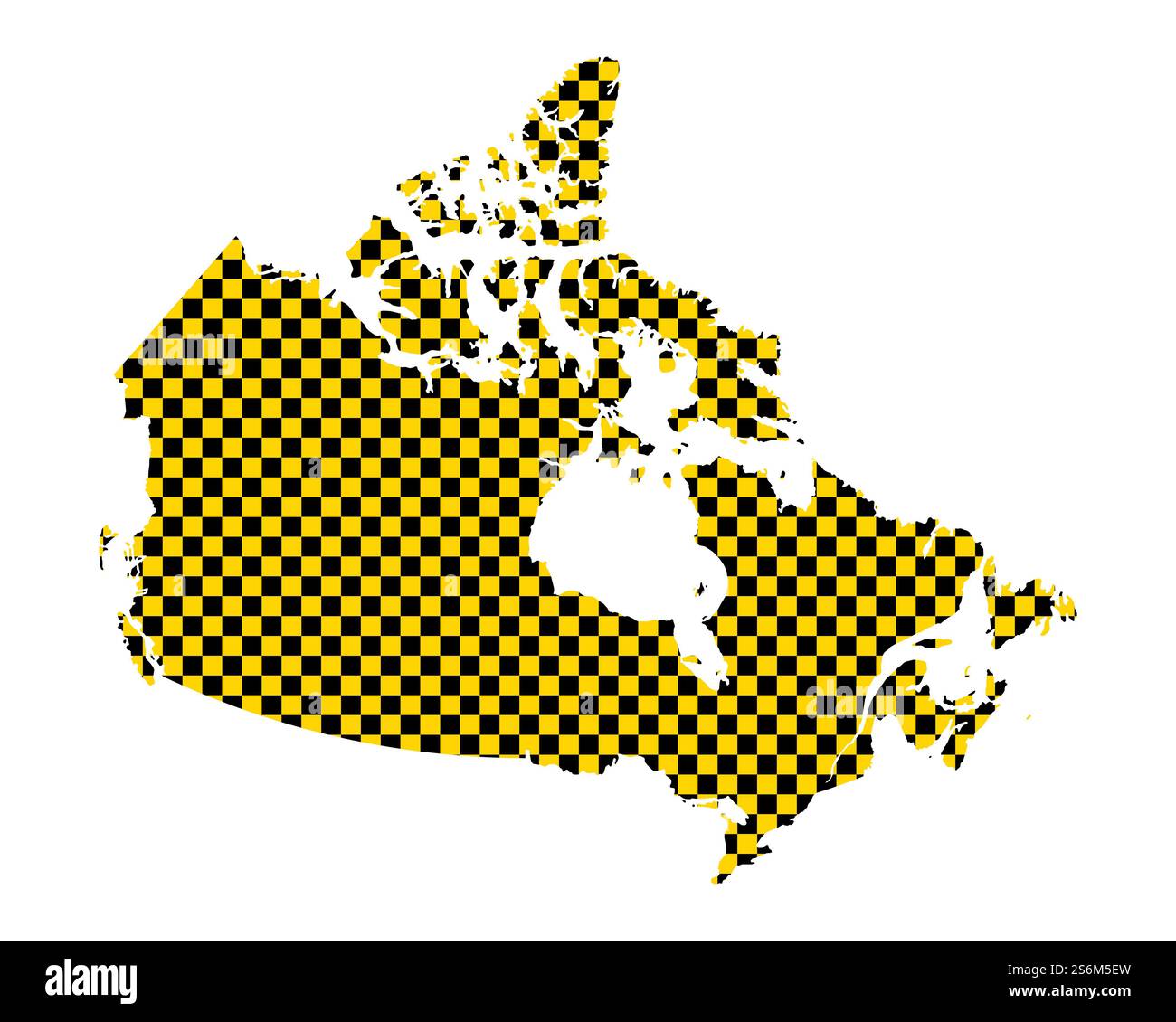 Map of Canada in checkerboard pattern Stock Photo - Alamy