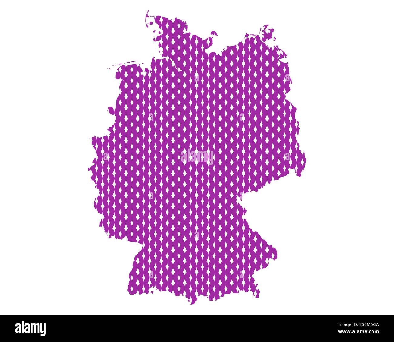 Map of Germany in right-hand meshes Stock Photo - Alamy