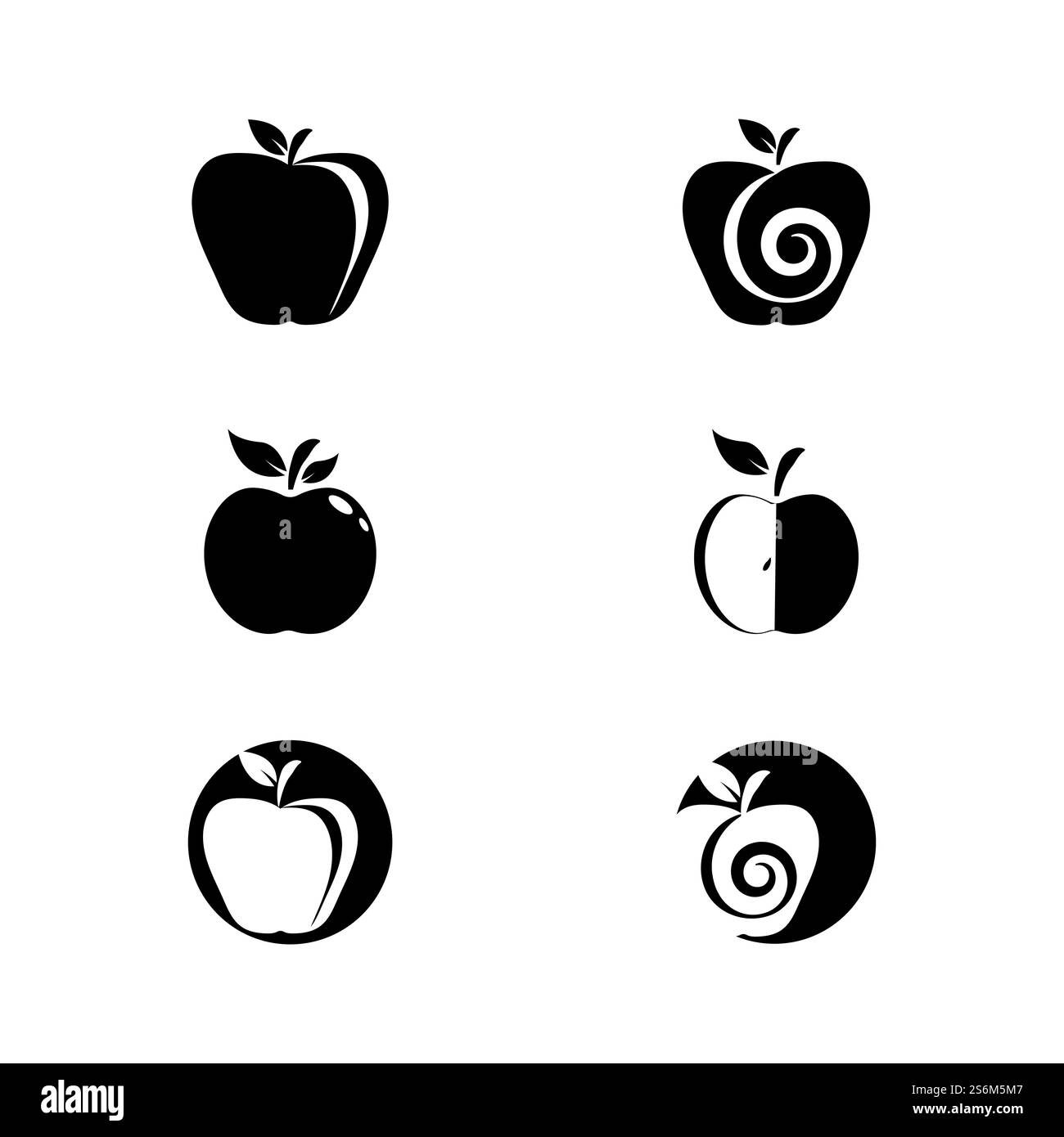 Apple vector illustration design icon logo template Stock Vector Image ...