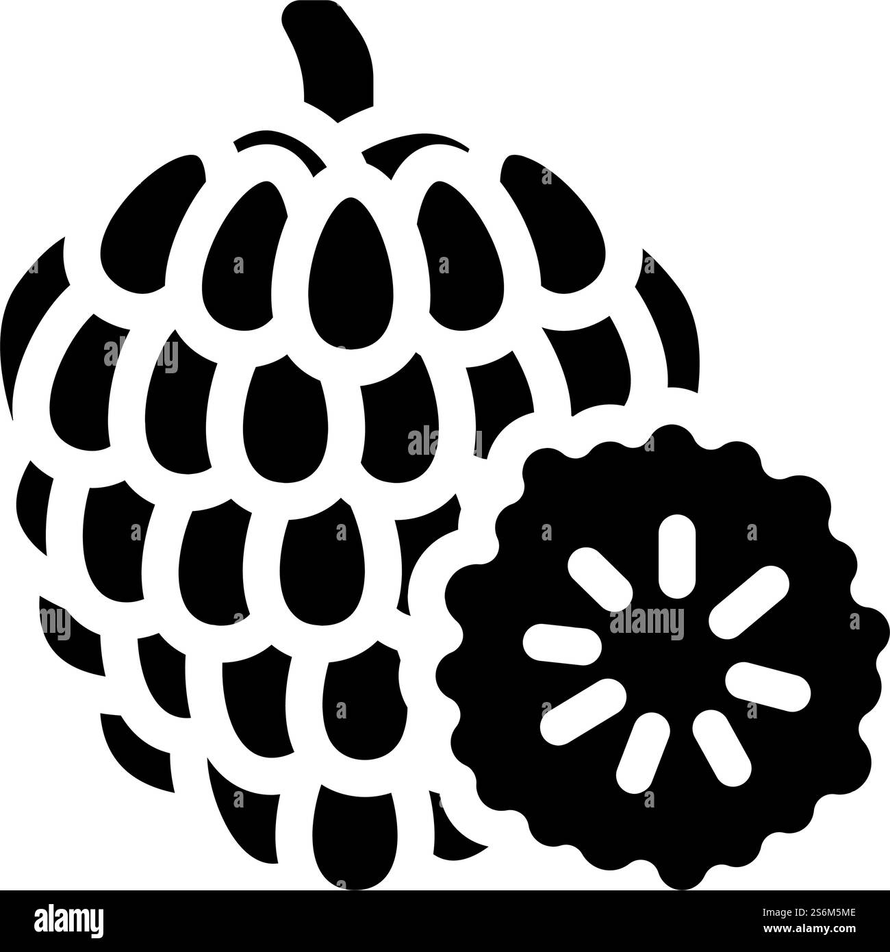 custard apple fruit glyph icon vector. custard apple fruit sign ...