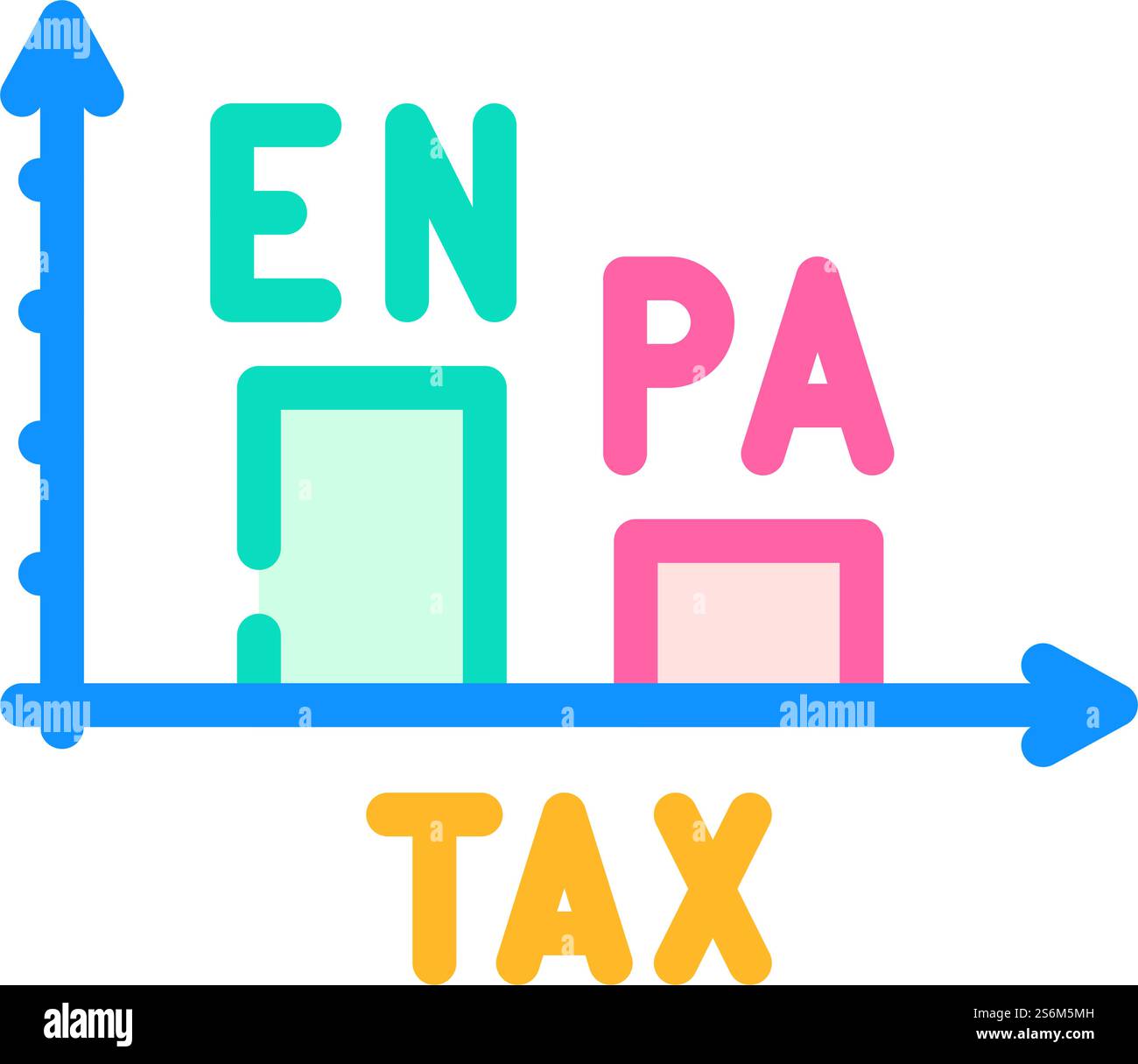 infographic tax color icon vector. infographic tax sign. isolated ...