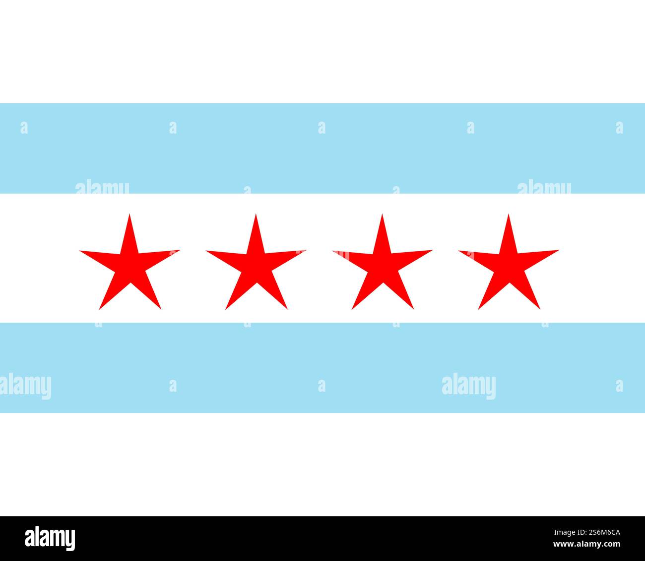 Flag of Chicago Stock Photo - Alamy