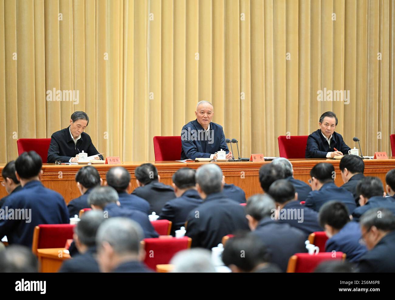 Beijing, China. 17th Jan, 2025. Cai Qi, a member of the Standing ...