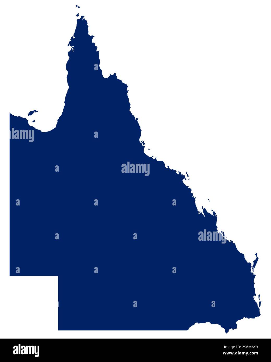Queensland map hi-res stock photography and images - Alamy
