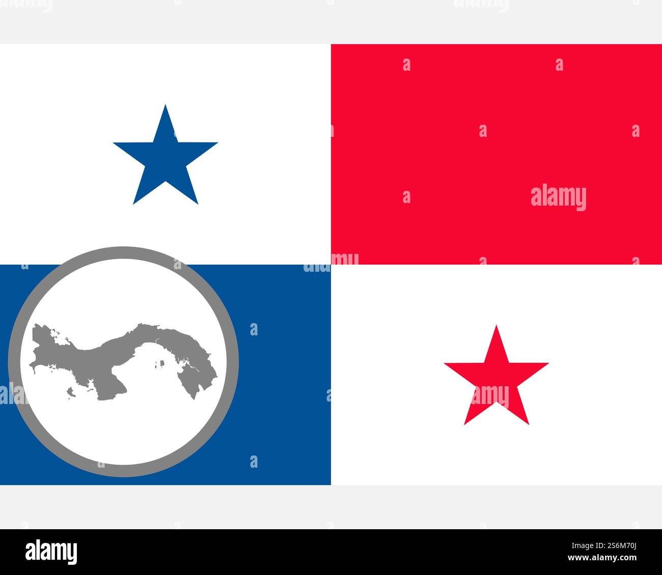 Flag and map of Panama Stock Photo - Alamy