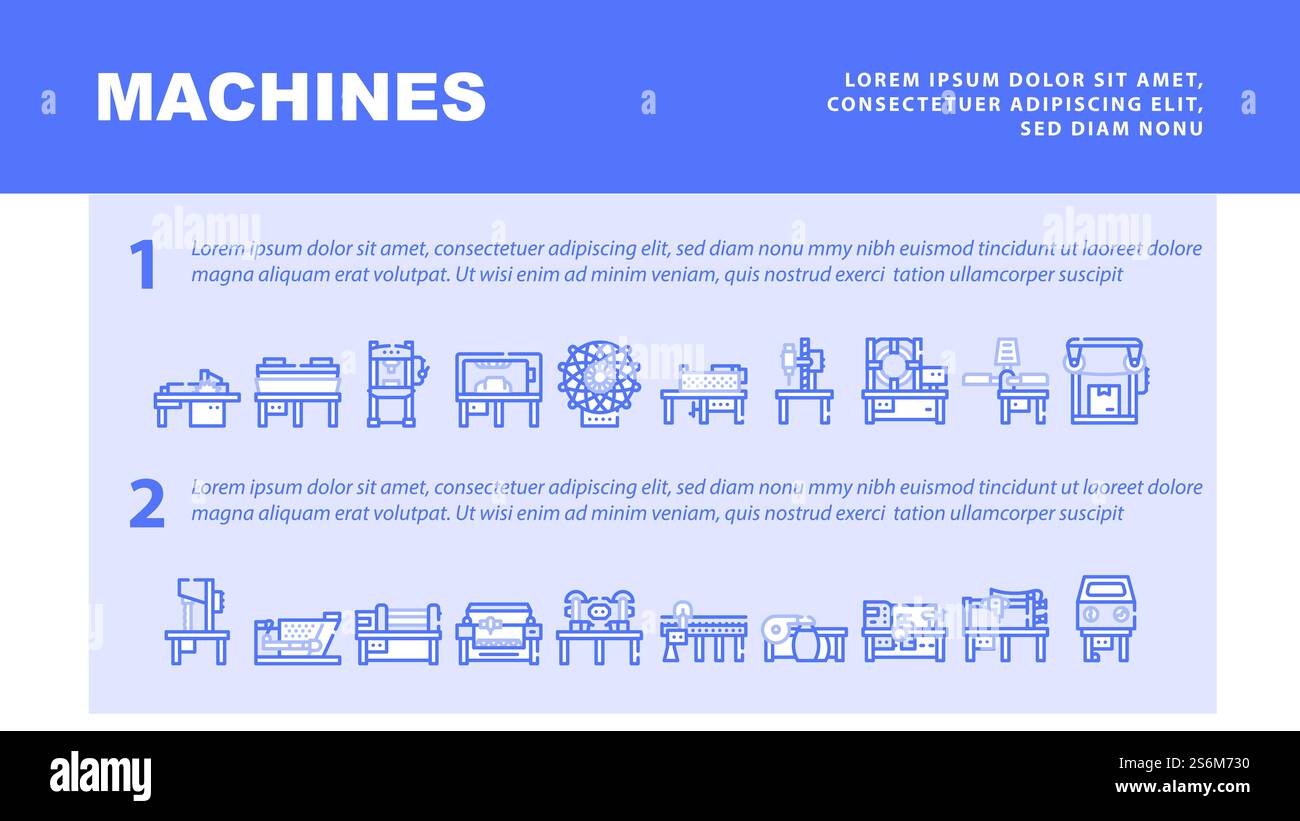 Volcano Lava Eruption Landing Web Page Header Banner Template Vector ...