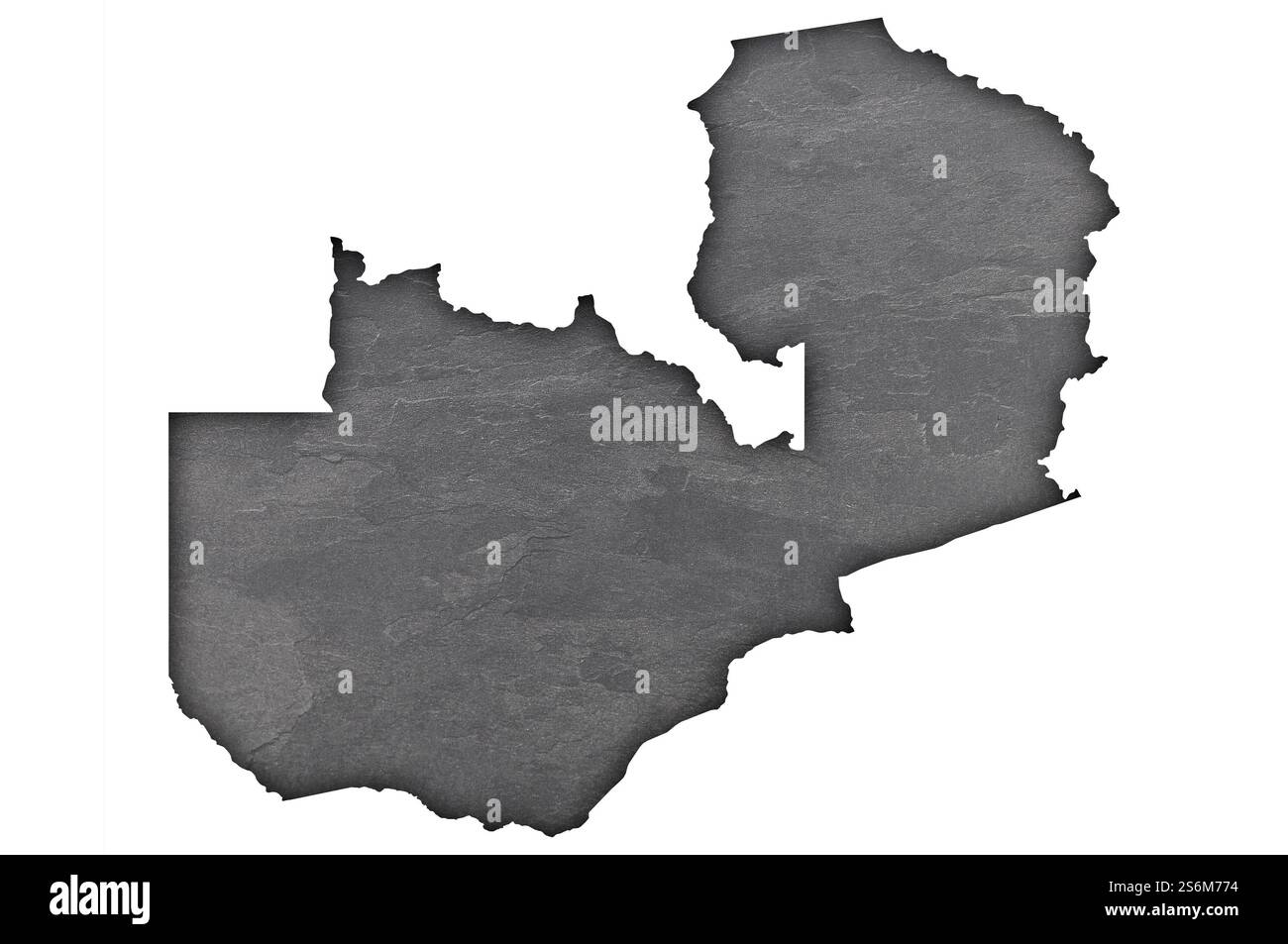 Zambia outline map hi-res stock photography and images - Alamy