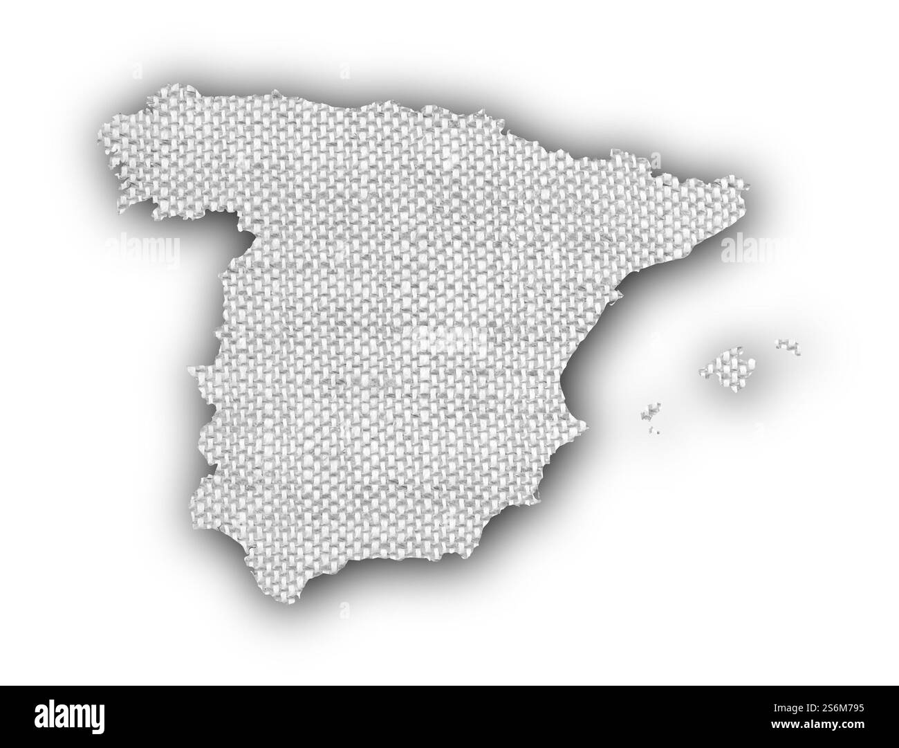 Spain country on map Cut Out Stock Images & Pictures - Alamy