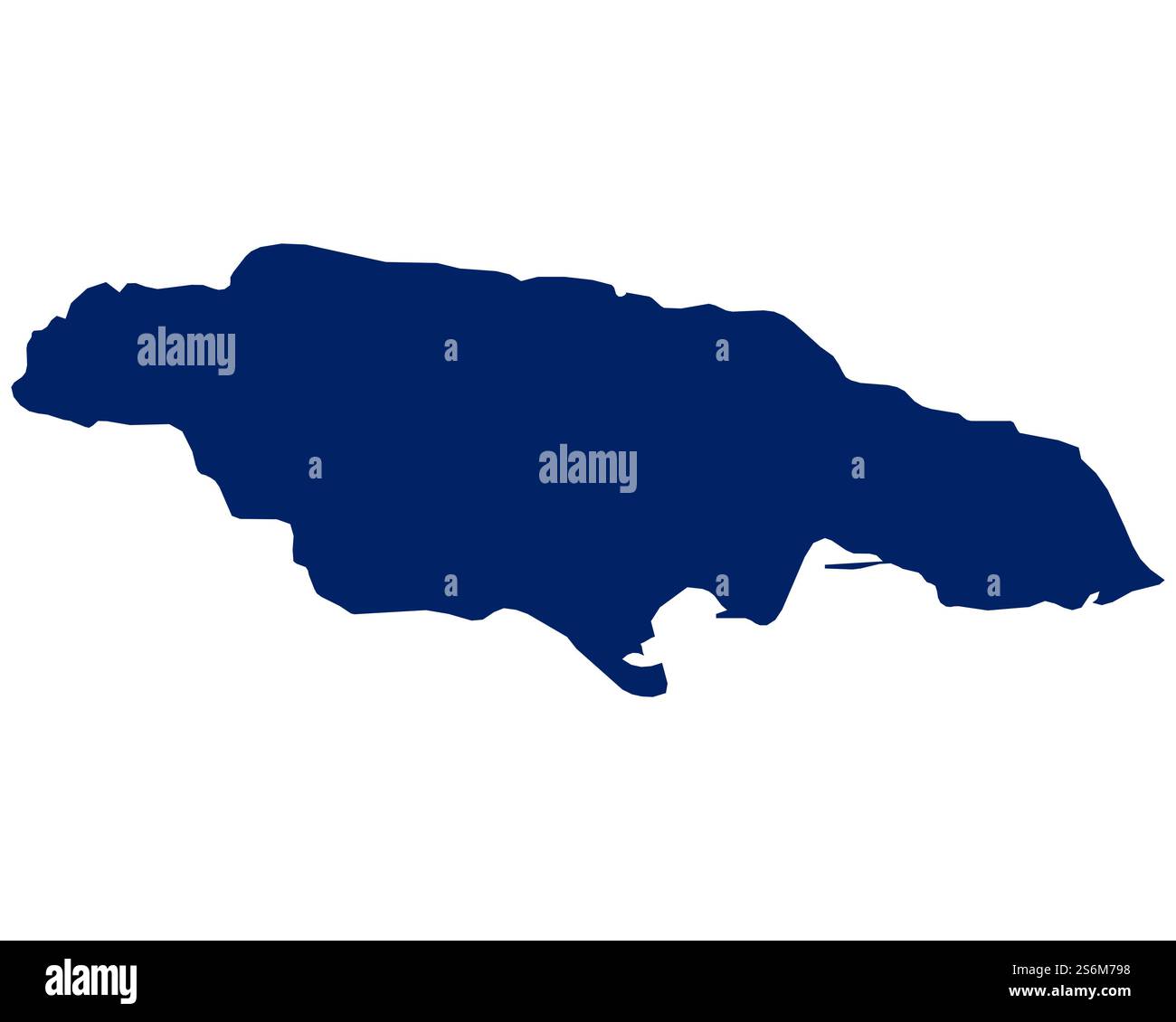 Jamaica silhouette map hi-res stock photography and images - Alamy