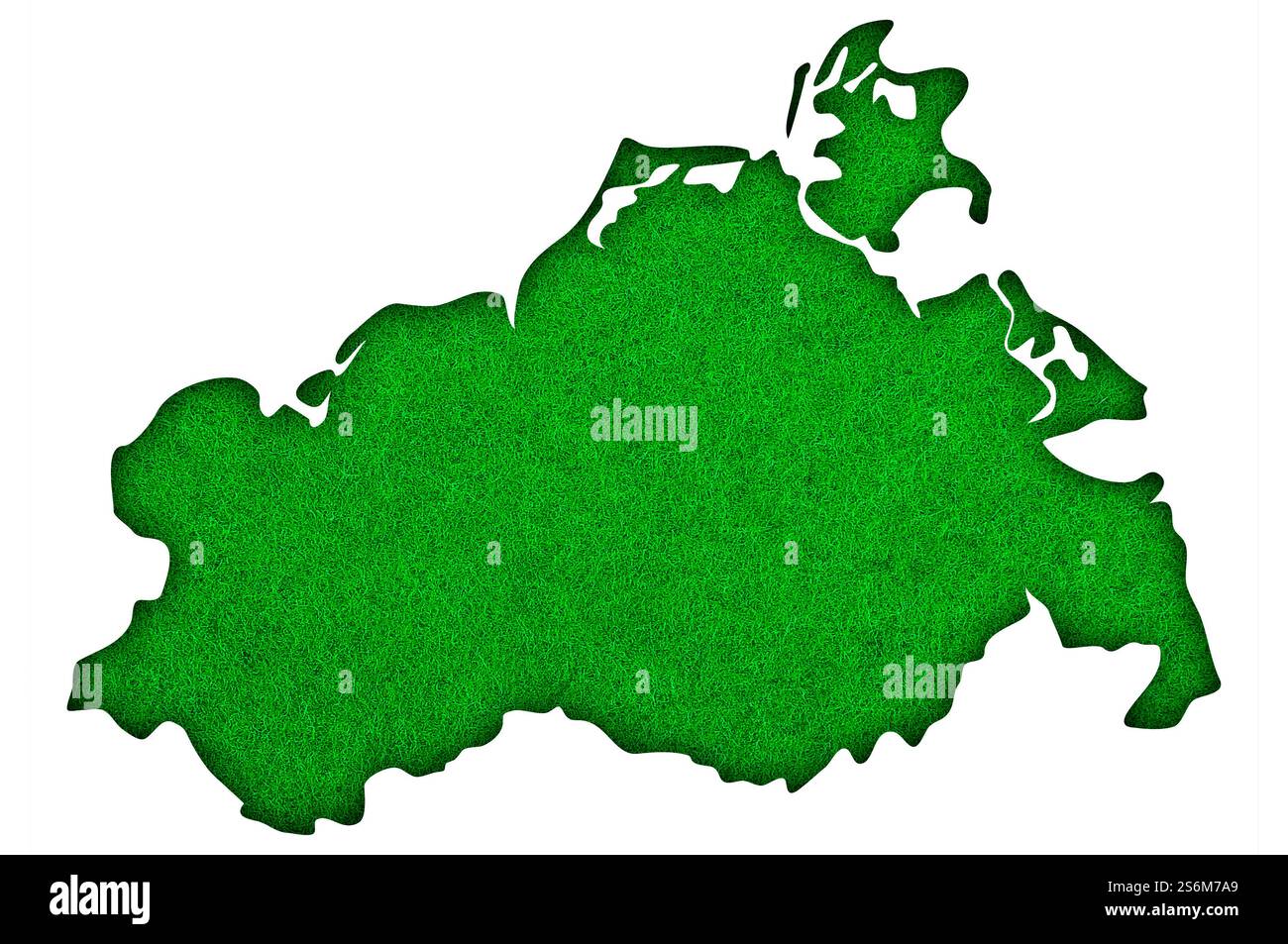 Mecklenburg vorpommern silhouette map Cut Out Stock Images & Pictures ...