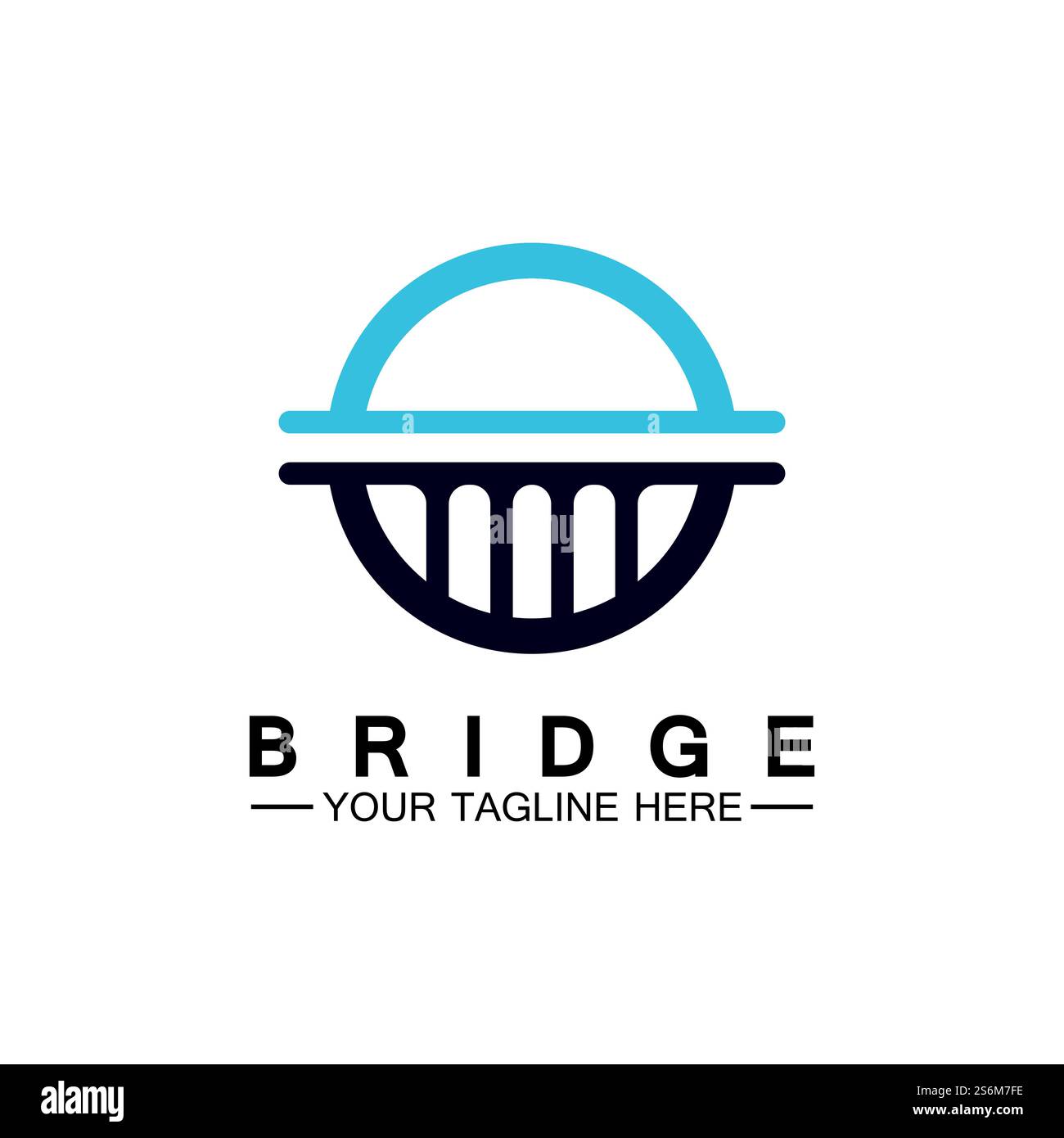 Bridge logo vector icon illustration design template Stock Vector Image ...