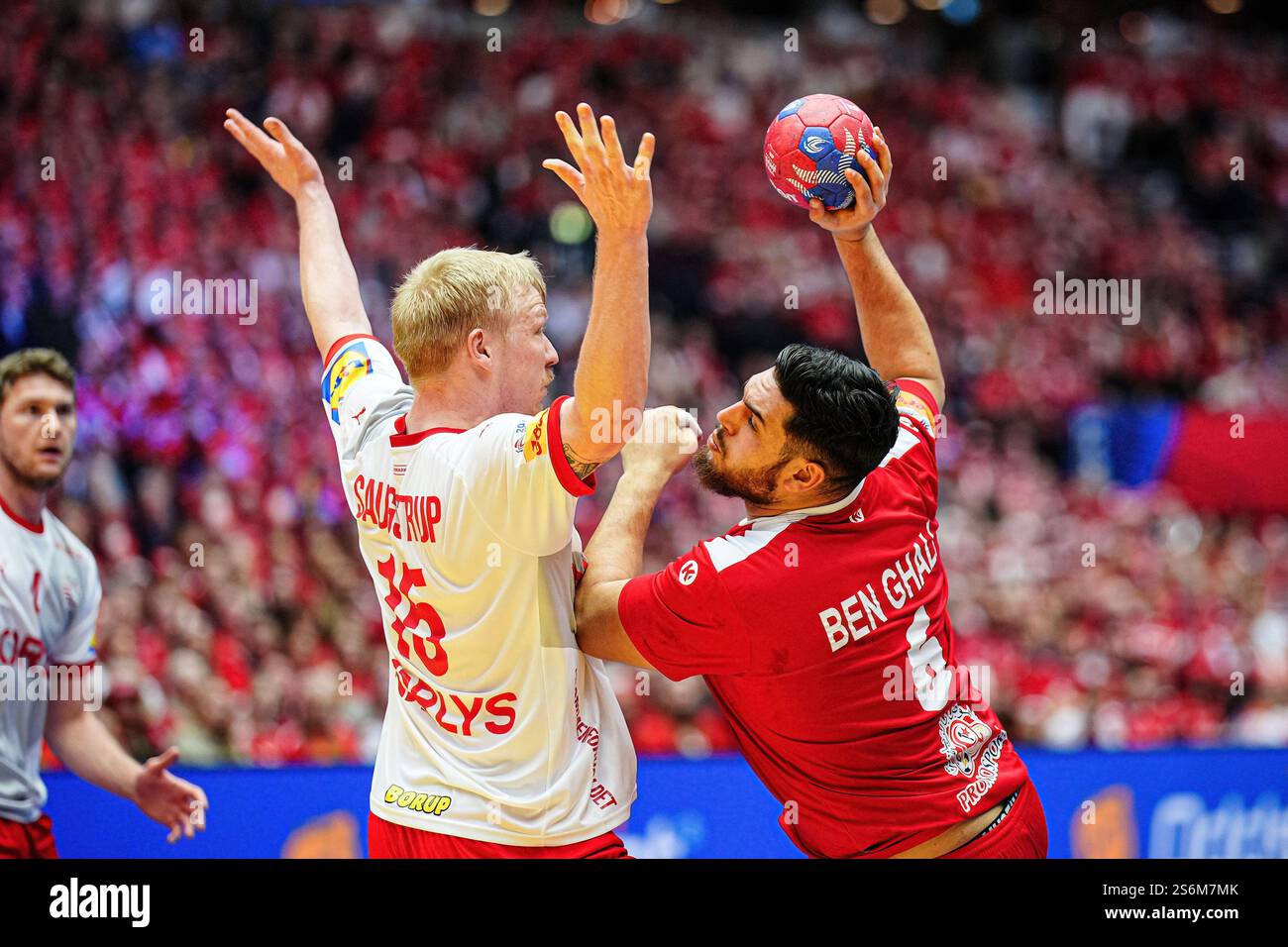 Magnus Saugstrup (Daenemark, #15), Ghazi Ben Ghali (Tunesien, #06) DEN ...
