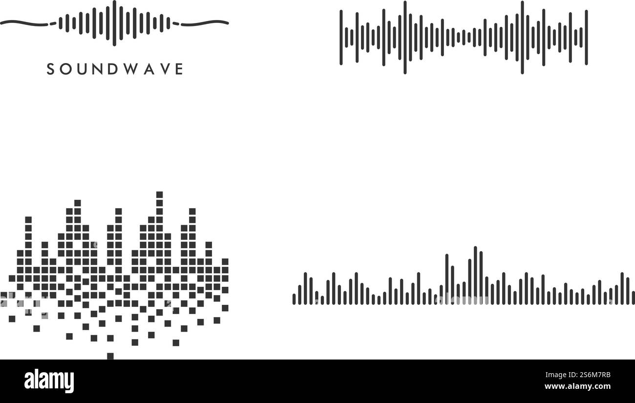 Sound wave music logo vector design Stock Vector Image & Art - Alamy