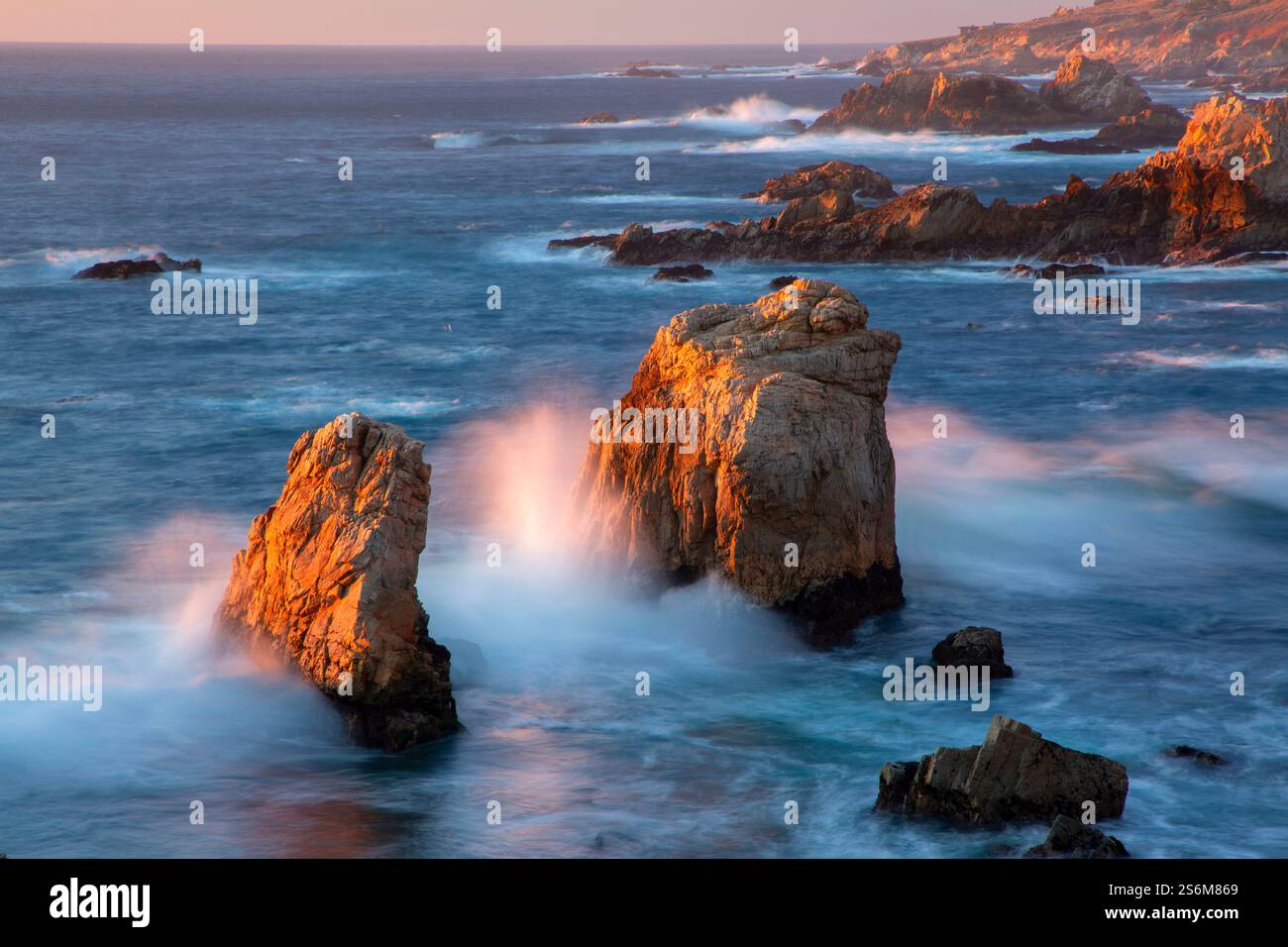 Rocky coast, Garrapata State Park, Big Sur Coast Highway Scenic Byway ...