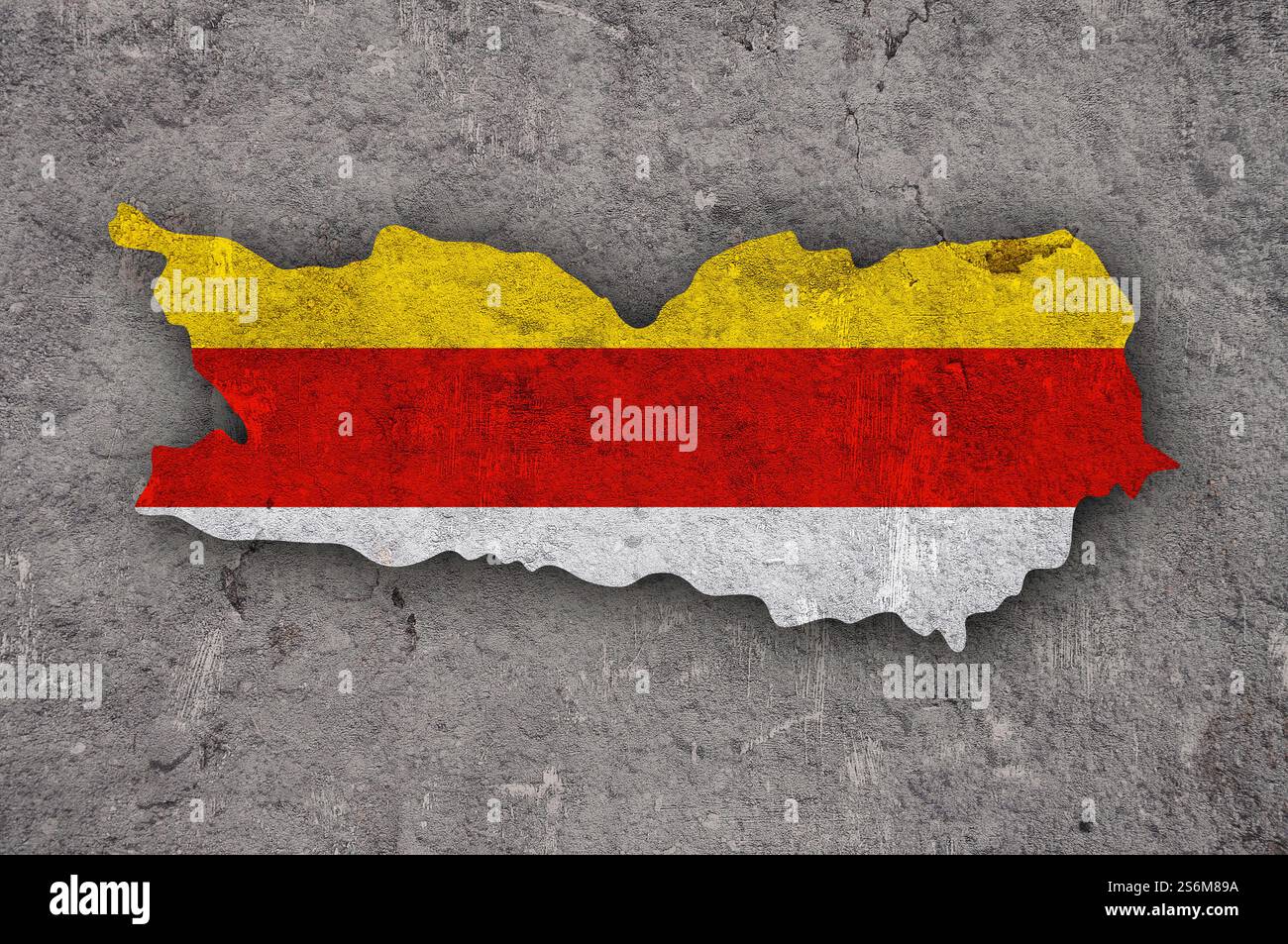 Map and flag of Carinthia on weathered concrete Stock Photo - Alamy