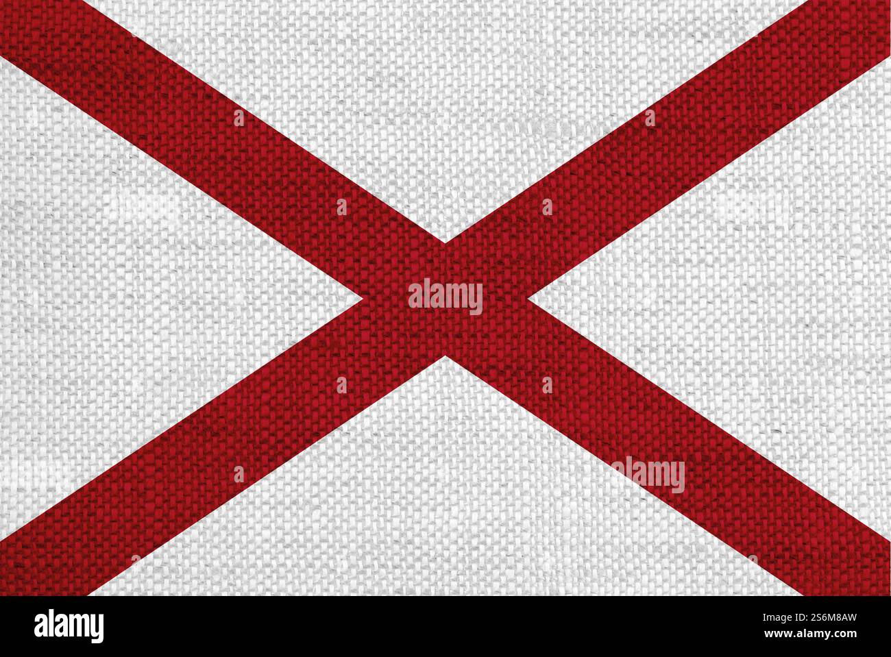 Alabama flag on old linen Stock Photo - Alamy