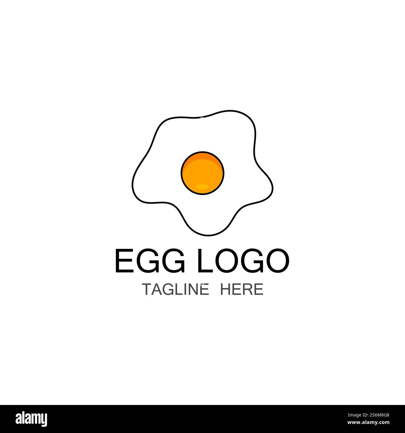 Scrambled egg logo design template Stock Vector Image & Art - Alamy
