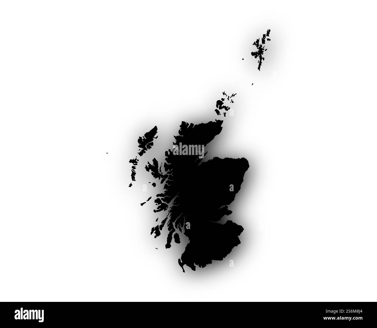 Uk scotland map Black and White Stock Photos & Images - Alamy