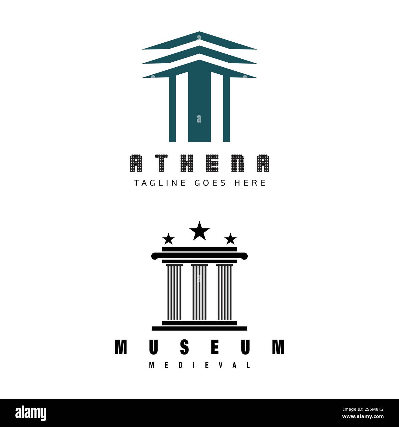 Ancient Pillar Columns Greek Rome Athens Historical Building logo ...