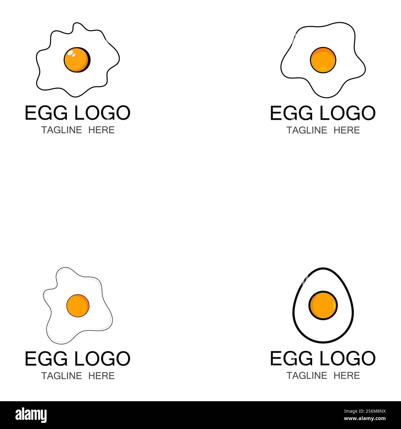 Scrambled egg logo design template Stock Vector Image & Art - Alamy