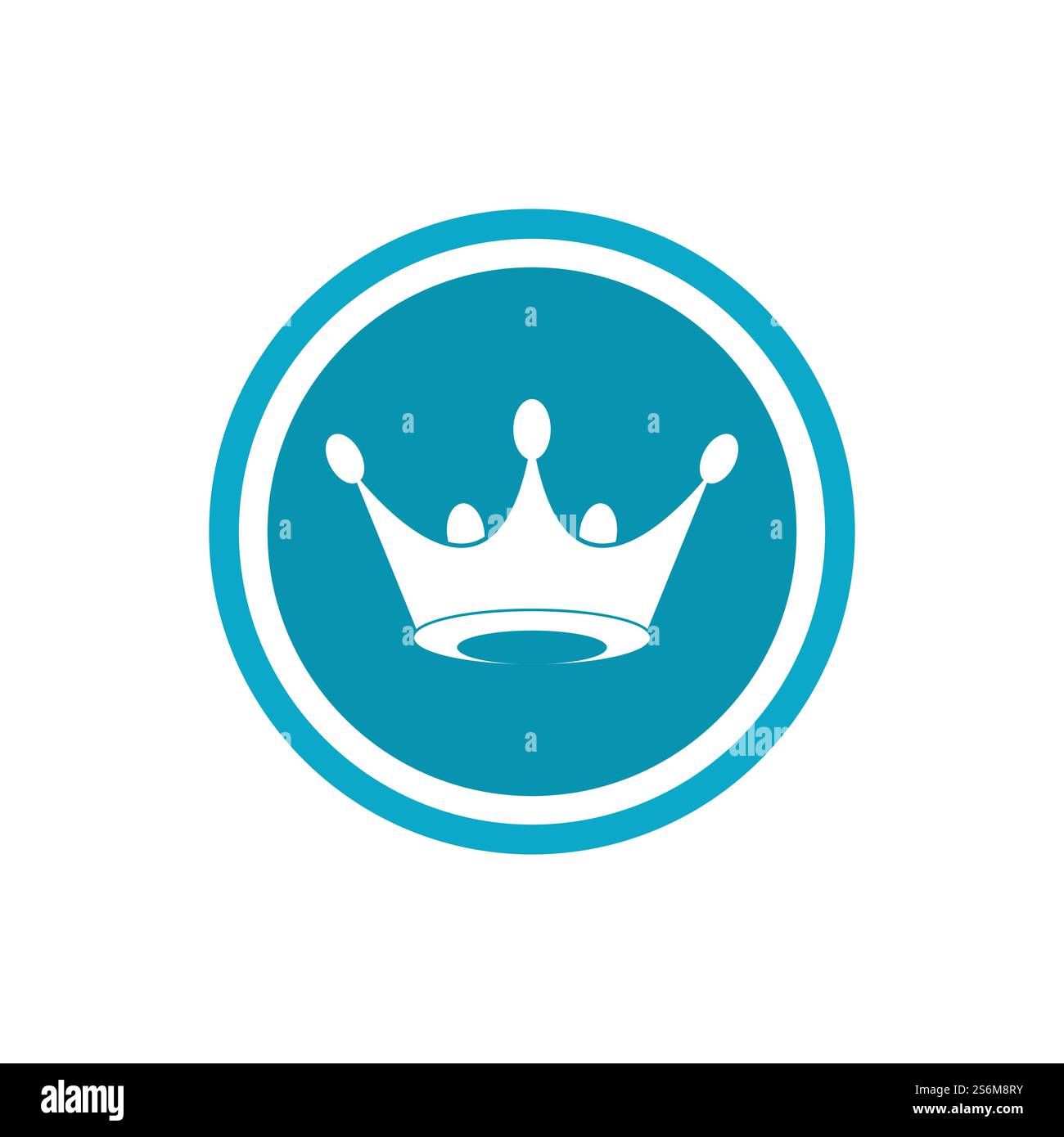 Royal King Queen Crown Elegant Luxury logo design Stock Vector Image ...