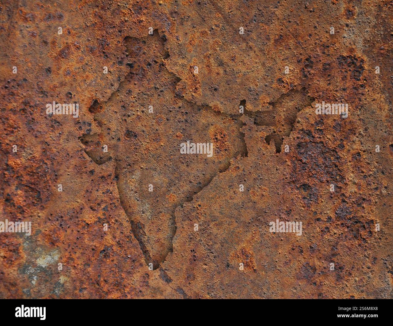 India map outline hi-res stock photography and images - Alamy