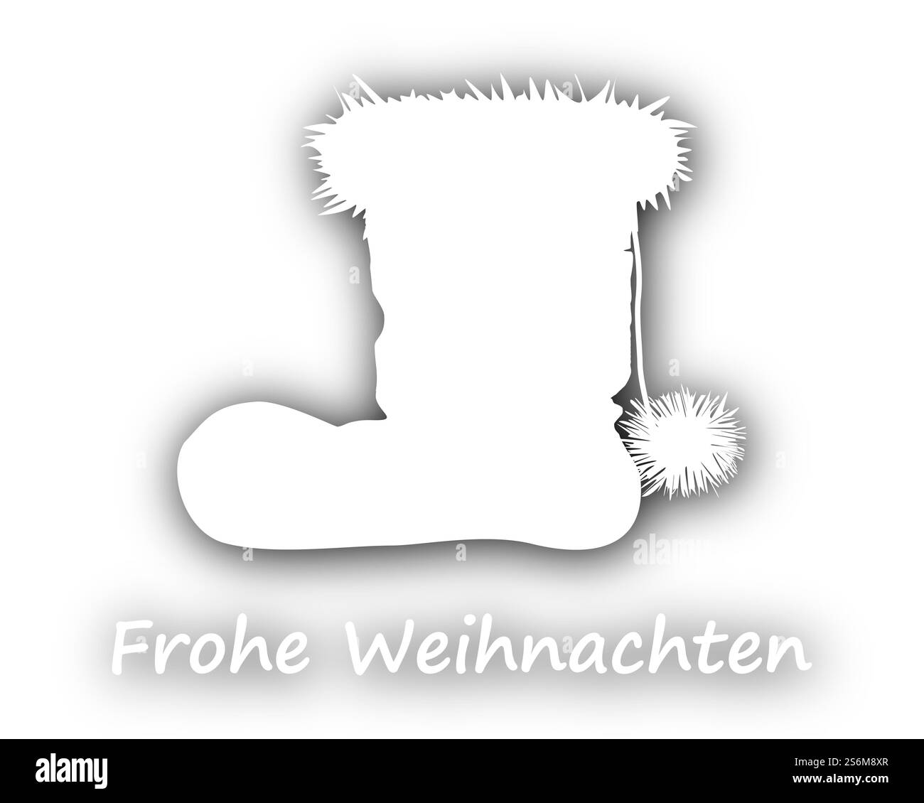 Black christmas stocking santa Cut Out Stock Images & Pictures - Alamy