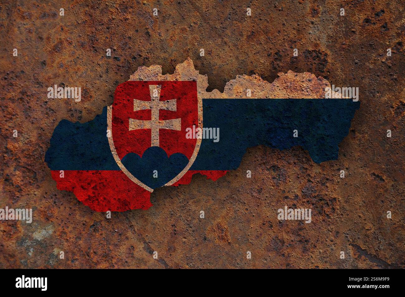 Slovakia flag on street hi-res stock photography and images - Alamy