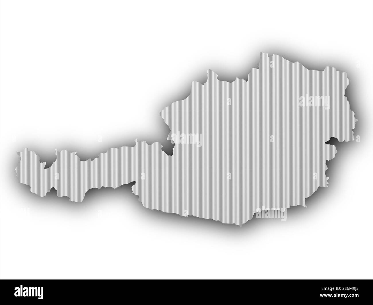 Austria plain country map Black and White Stock Photos & Images - Alamy