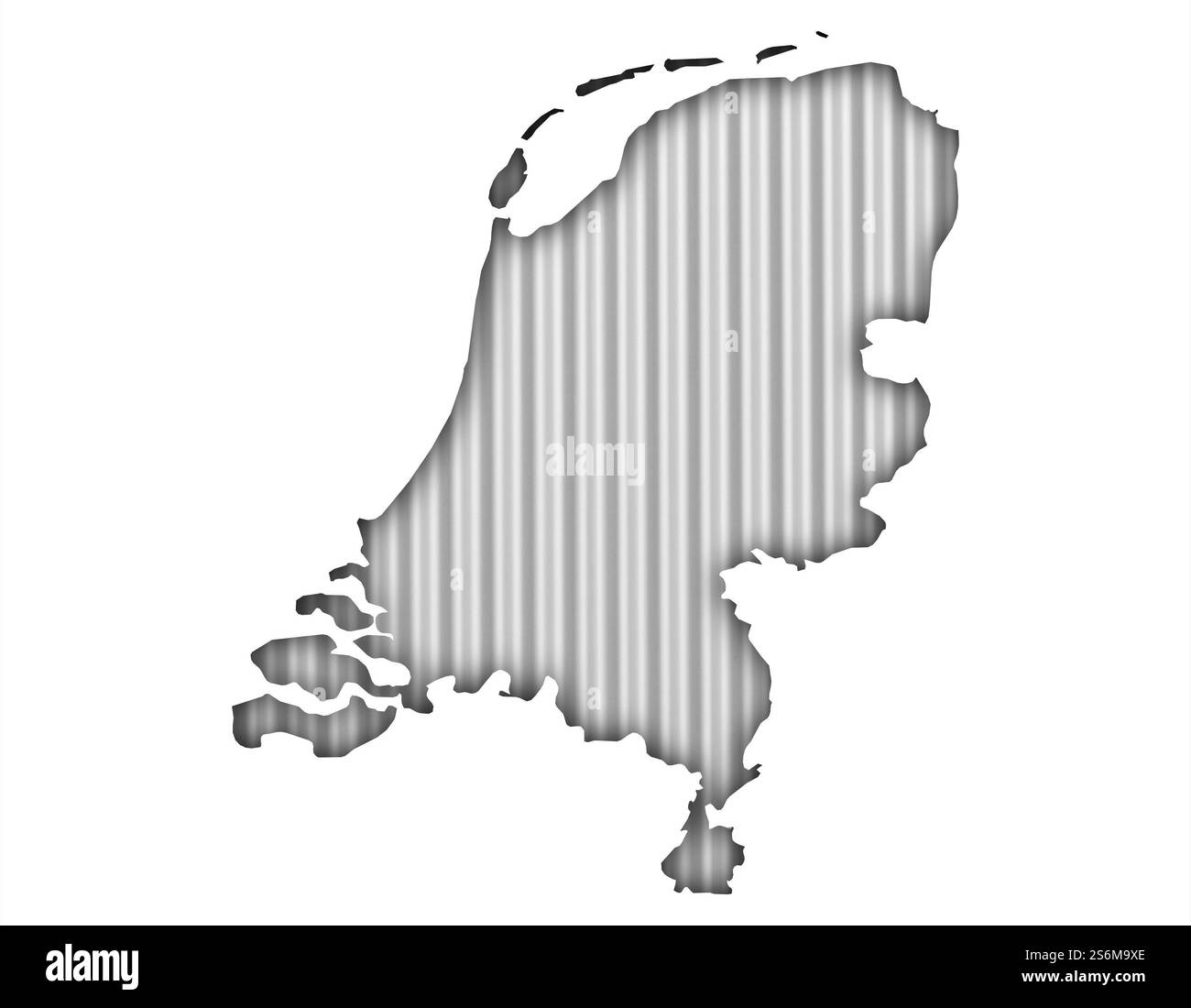 Map of the Netherlands on texture Stock Photo - Alamy