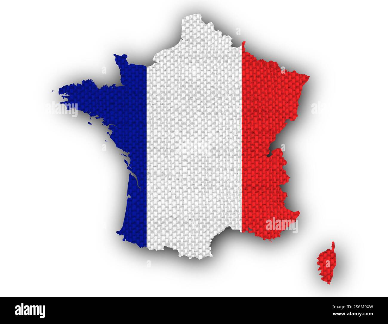 Vintage map of france Cut Out Stock Images & Pictures - Alamy