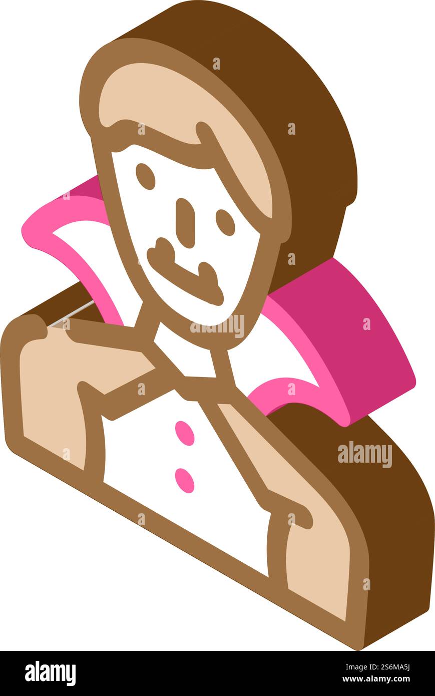 vampire fantasy character isometric icon vector. vampire fantasy ...