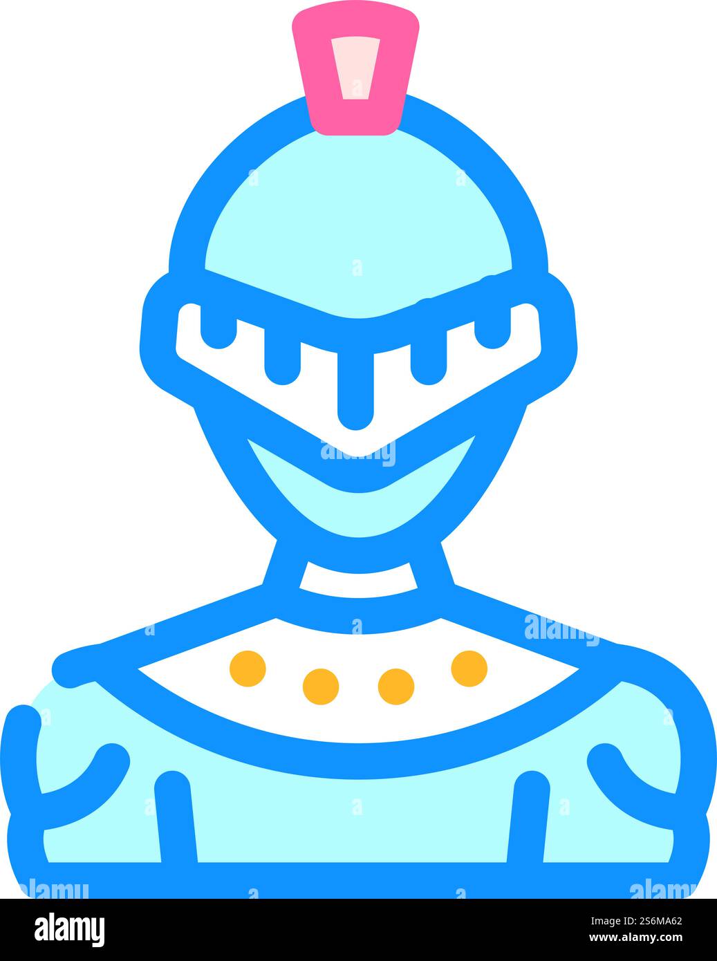 knight fantasy character color icon vector. knight fantasy character ...