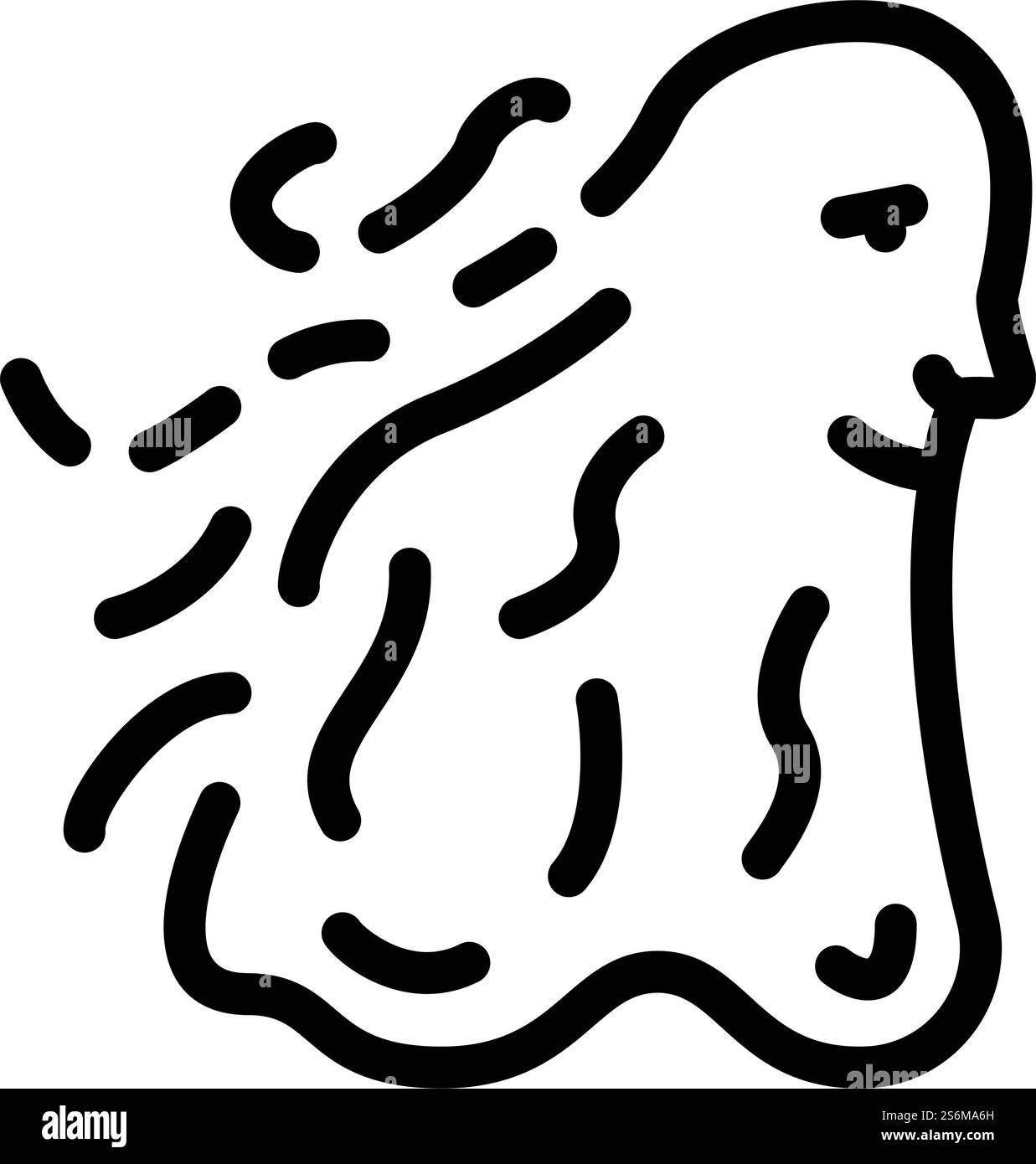 ghost fantasy character line icon vector. ghost fantasy character sign ...