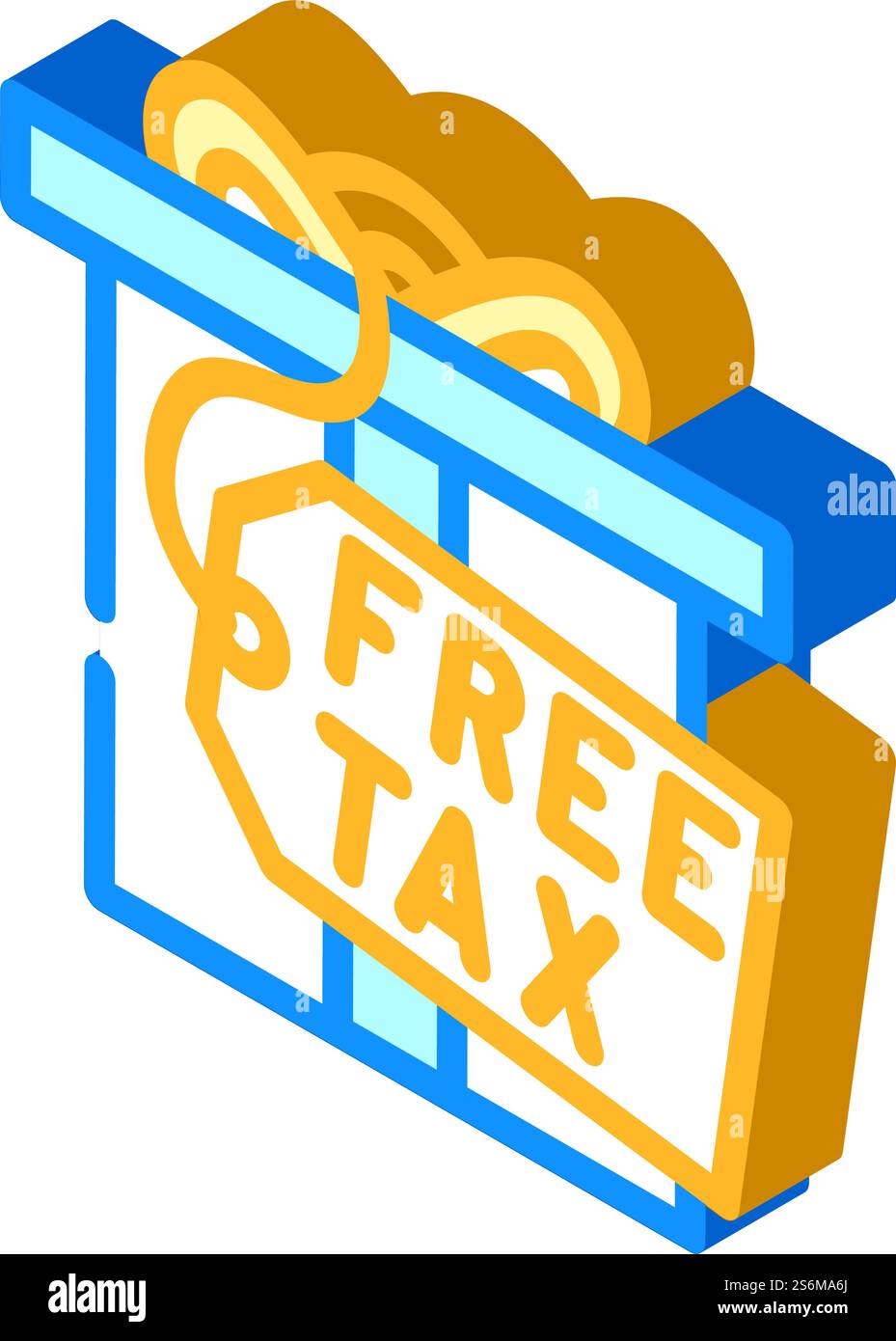 gift tax isometric icon vector. gift tax sign. isolated symbol ...