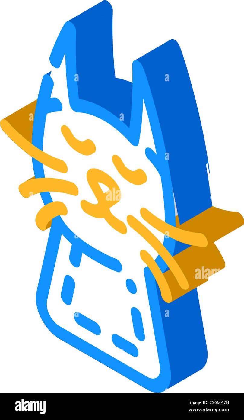 felt pocket isometric icon vector. felt pocket sign. isolated symbol ...