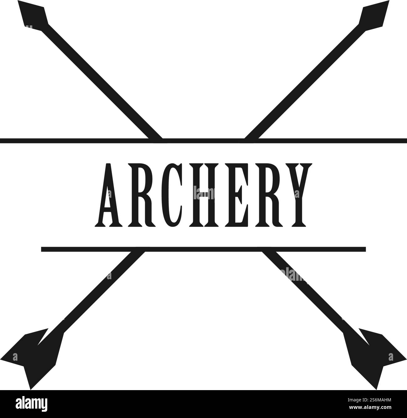 Archery logo vector ilustration flat design Stock Vector Image & Art ...