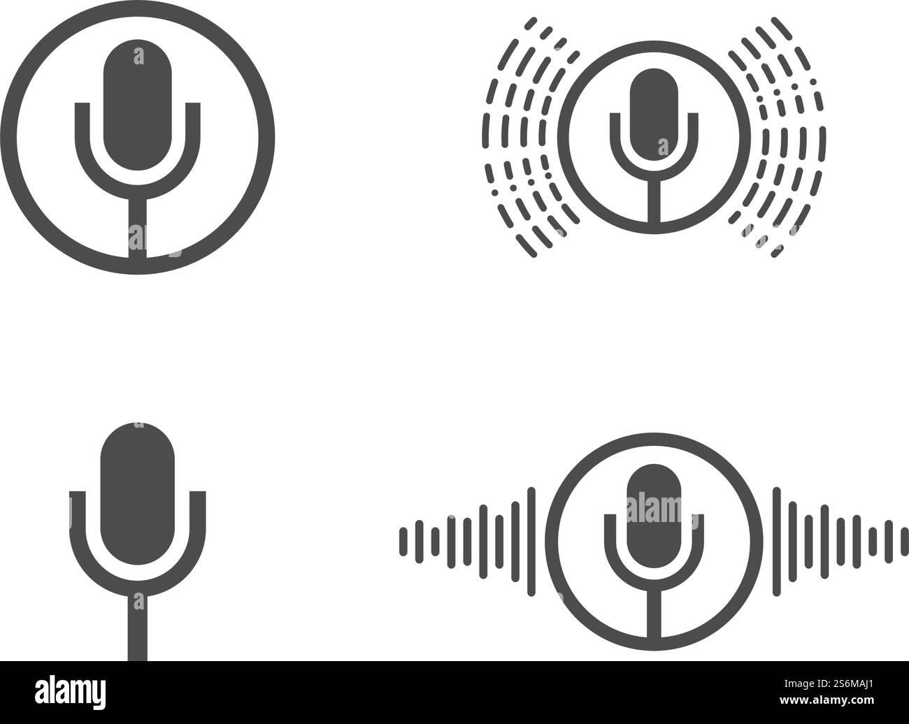 Microphone music logo vector template Stock Vector Image & Art - Alamy