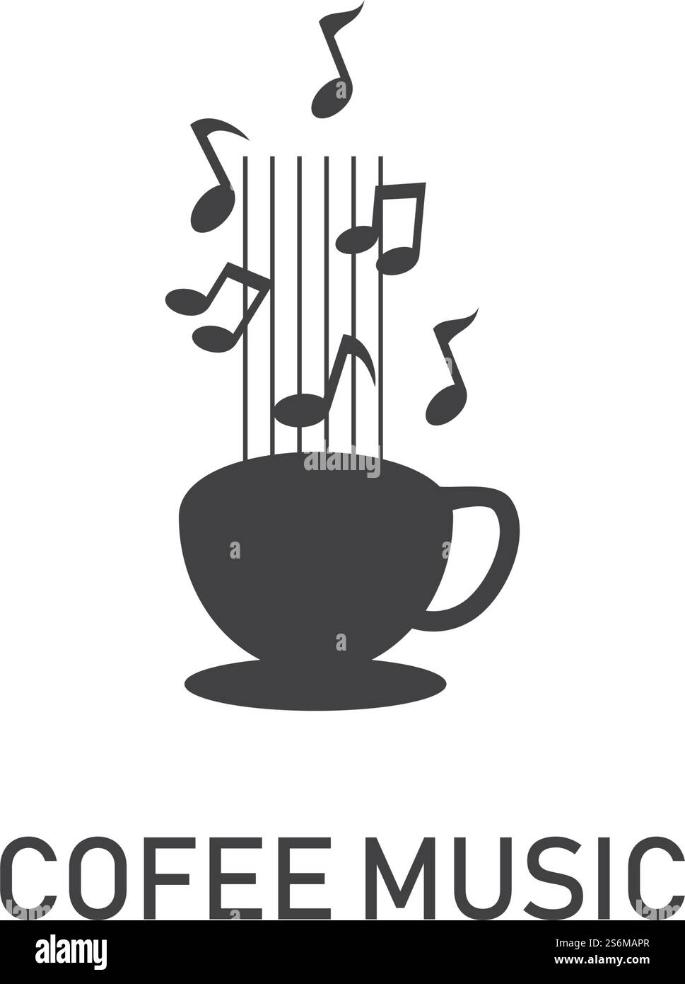 Musical cup Black and White Stock Photos & Images - Alamy
