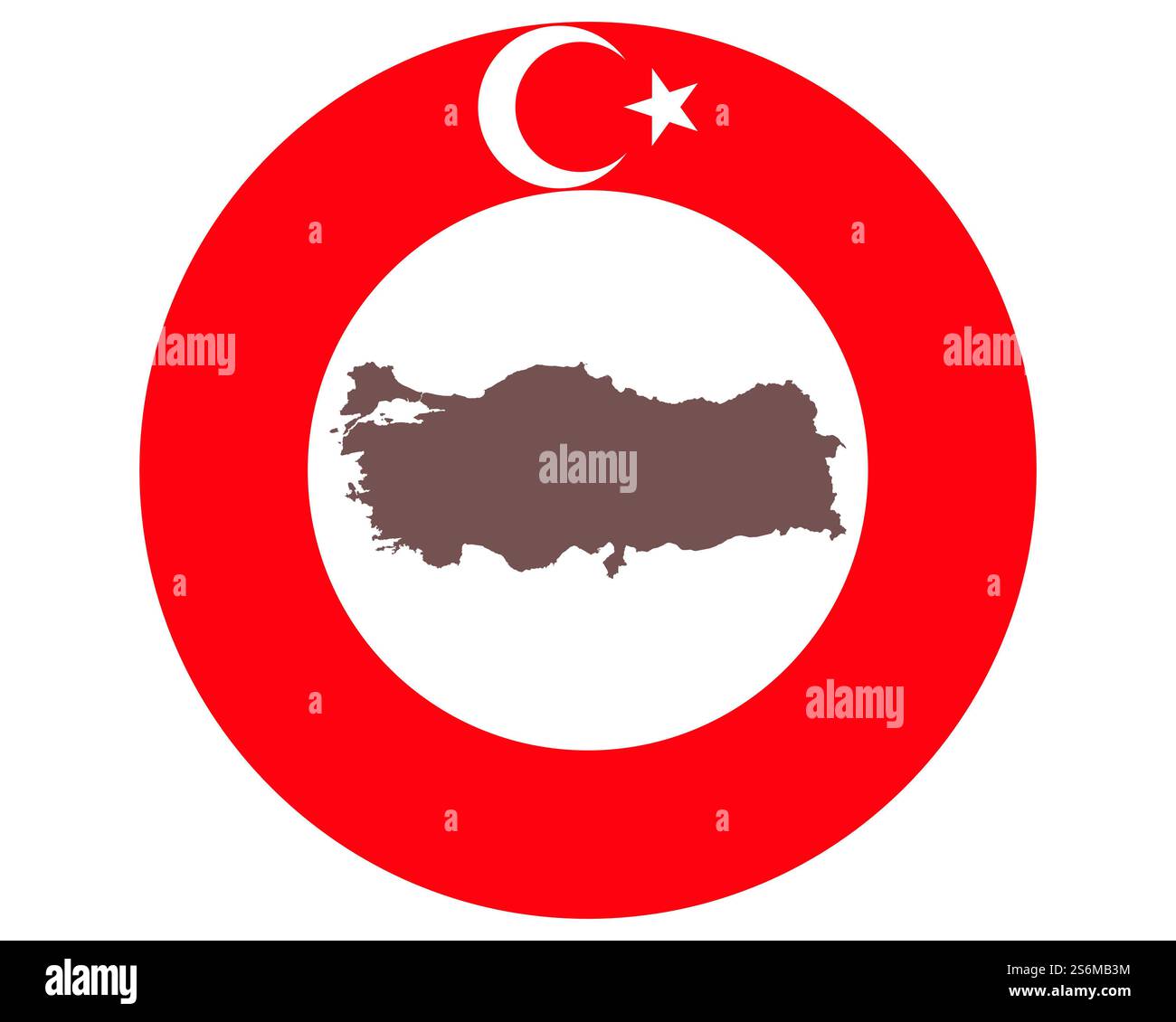 Flag turkey map hi-res stock photography and images - Alamy