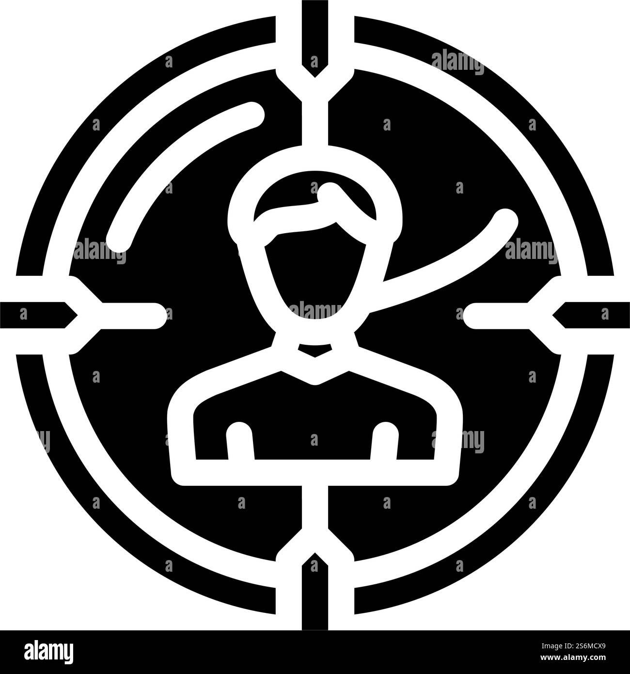 headhunting employee glyph icon vector. headhunting employee sign ...