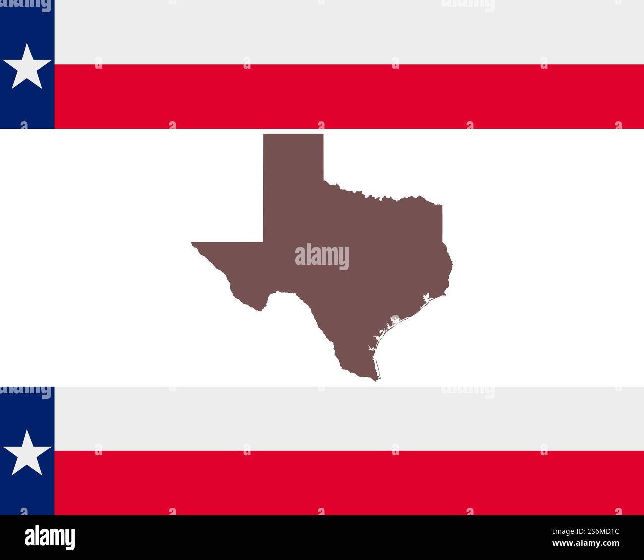 Map of Texas on background with flag Stock Photo - Alamy