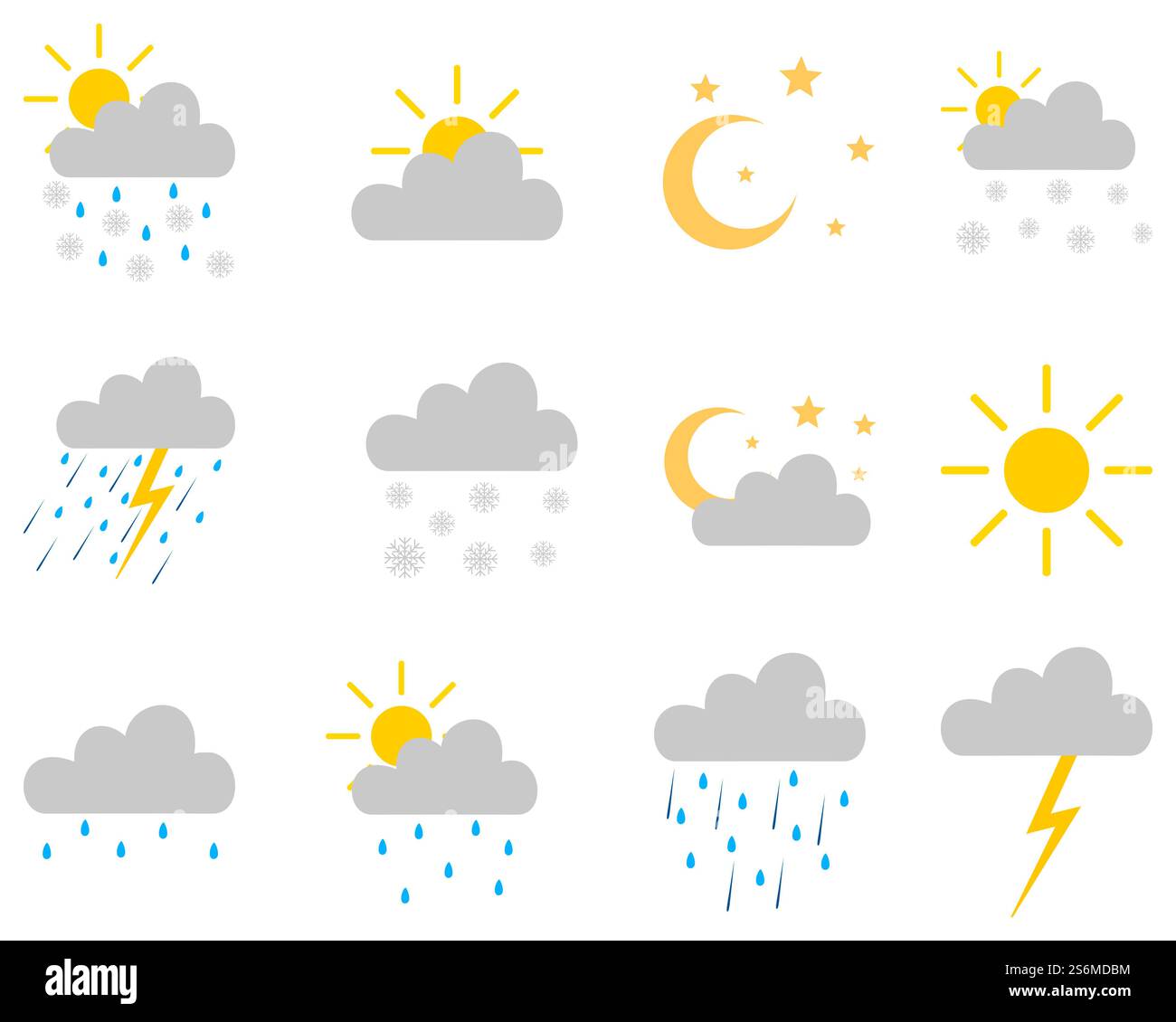 Weather illustrations Cut Out Stock Images & Pictures - Alamy