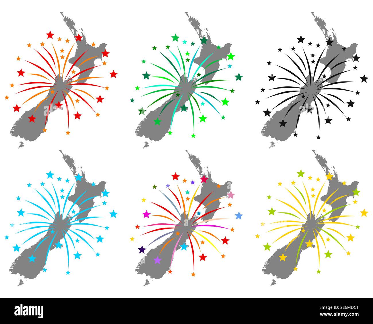 Contour map new zealand Cut Out Stock Images & Pictures - Alamy