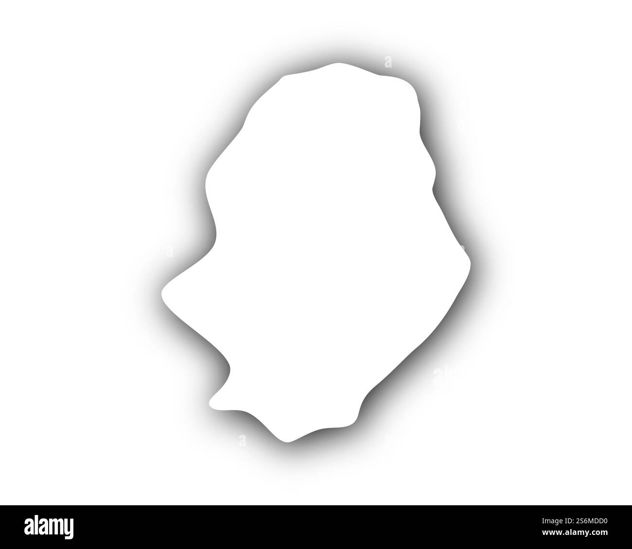 Map of Niue with shadow Stock Photo - Alamy