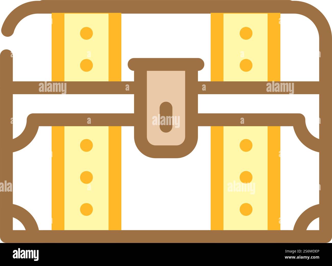 chest fairy tale color icon vector. chest fairy tale sign. isolated ...