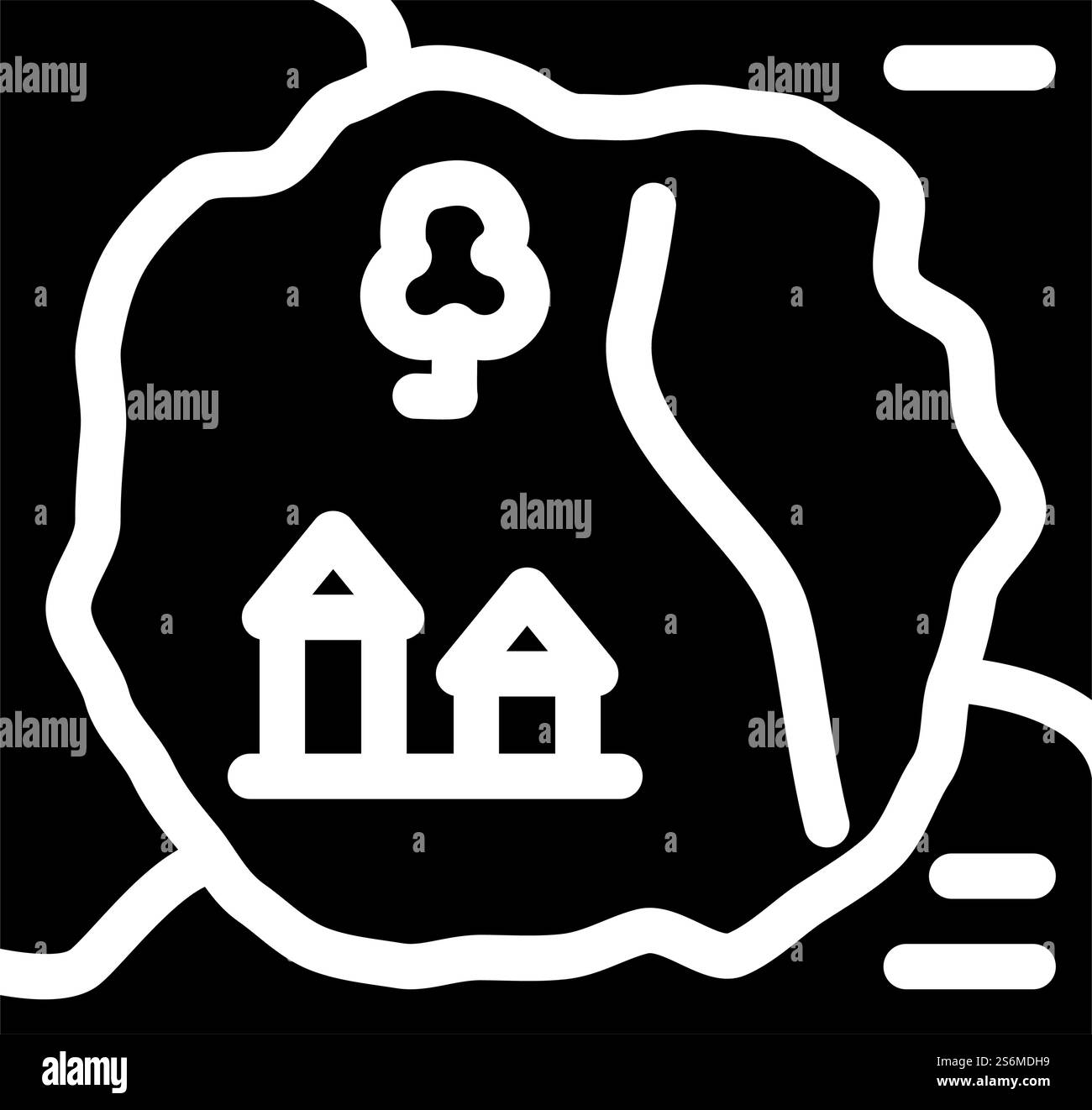 vintage map fairy tale glyph icon vector. vintage map fairy tale sign ...