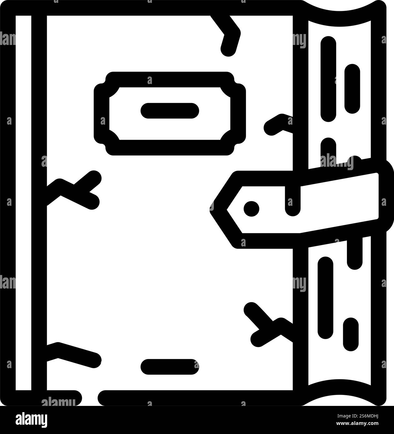 magic book fairy tale line icon vector. magic book fairy tale sign ...