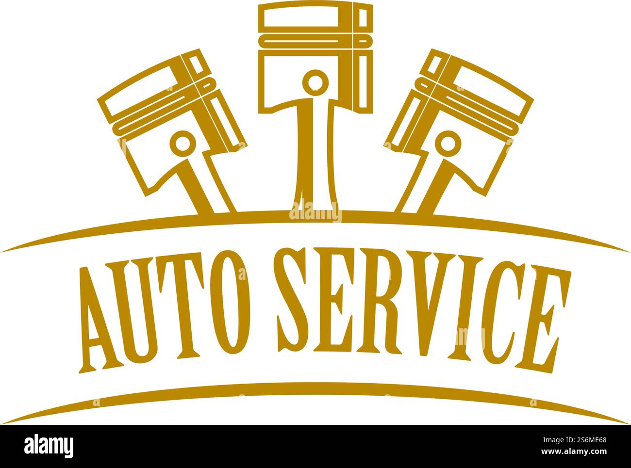 Piston auto service logo vector flat design Stock Vector Image & Art ...