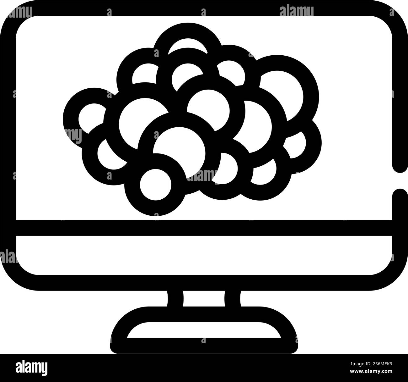 color blindness test ophthalmology line icon vector. color blindness ...
